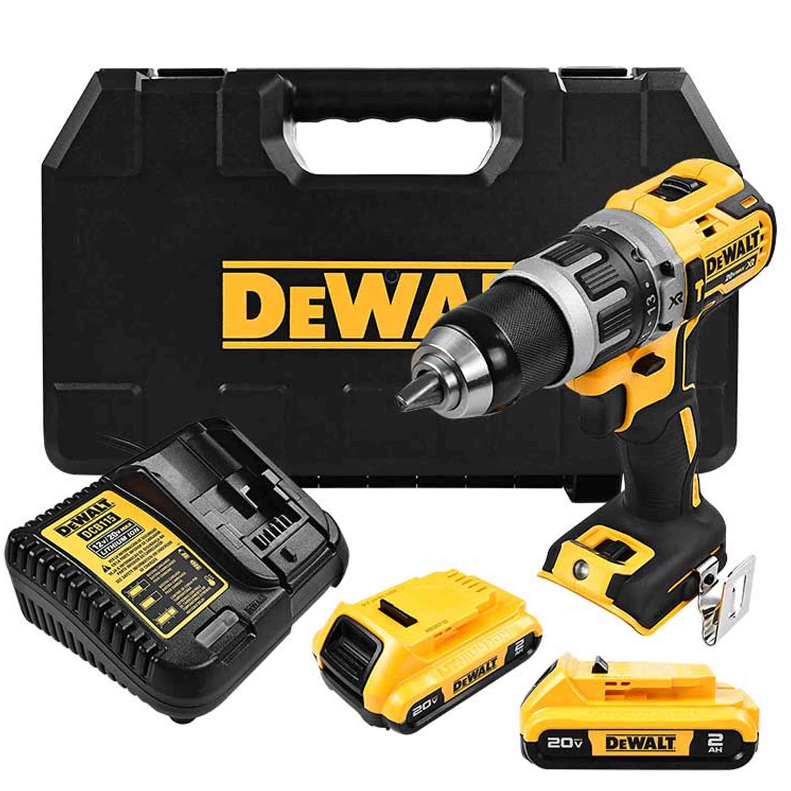 ROTOMARTILLO INALAMBRICO DEWALT DCD796D2-B3 SIN CARBONES 1/2″ 20V 2.0 ...